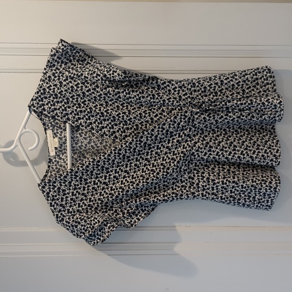 Monteau | Tops | Monteau Wrap Blouse M | Poshmark